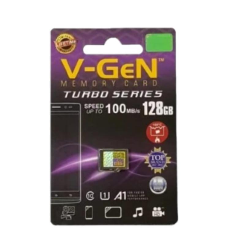 SHT- Micro SD V-GEN Turbo Series Class 10 Speed 100 MB/s Original V GEN ...