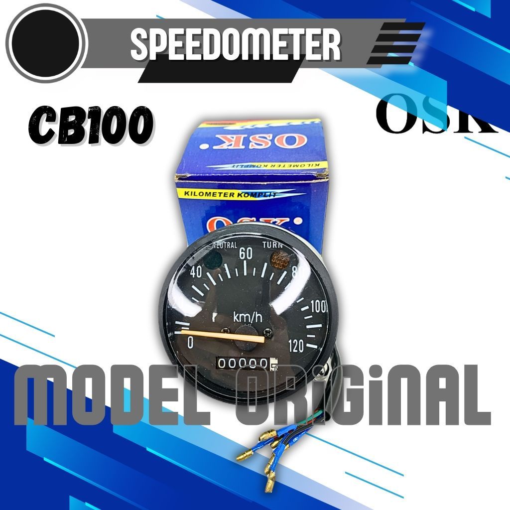 [OSK] OSK brand CB100 Speedometer | Kilometer Assy CB100 Classic black ...