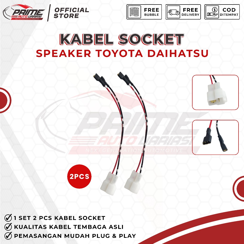 Toyota Daihatsu Car Speaker PNP Cable Socket - Toyota Plug n Play Car ...