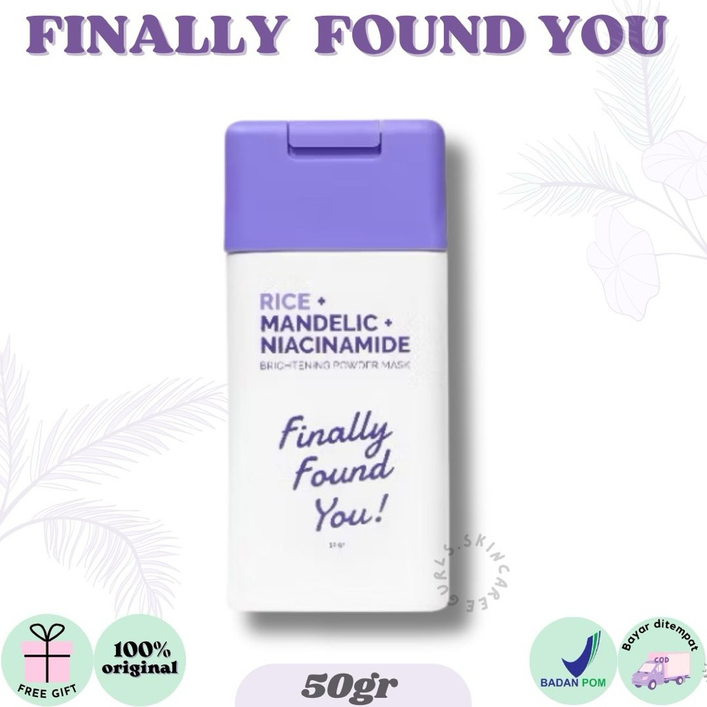 FINALLY FOUND YOU! Rice + Mandelic Niacinamide Brightening Powder Mask ...