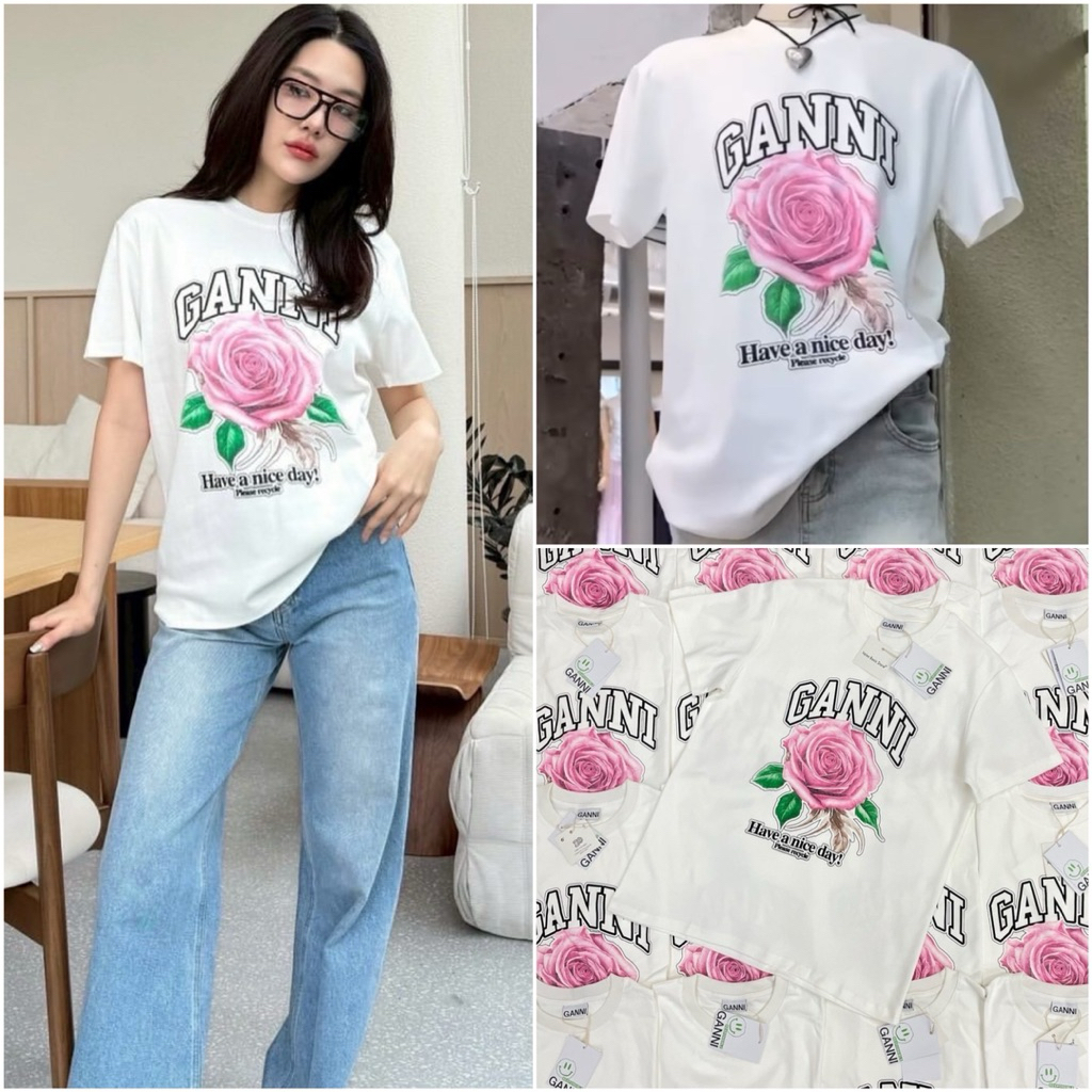 Gann* Rose Tee (Pully) with Gann* Tag | Shopee Malaysia