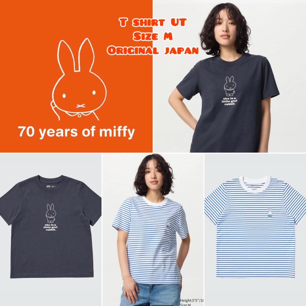 70 years of miffy short sleeve UT tshirt miffy original japan | Shopee ...