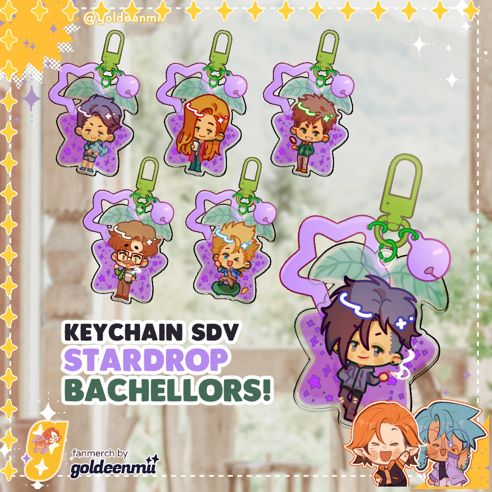Stardew Valley - Stardrop Bachelors Keychain fanmerch SDV unofficial ...