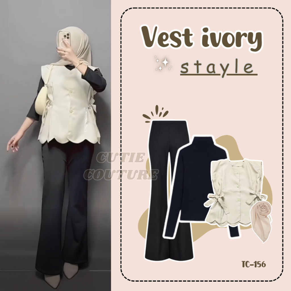Korean Look 4 In 1 Set Simple Elegant And Latest With (Cutbray Pants ...