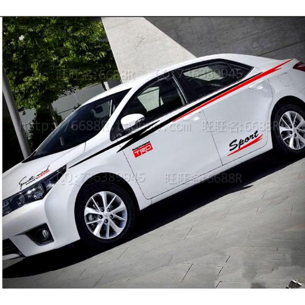 Vios civic Corolla sedan car stickers etc. vios minimalist car stickers ...