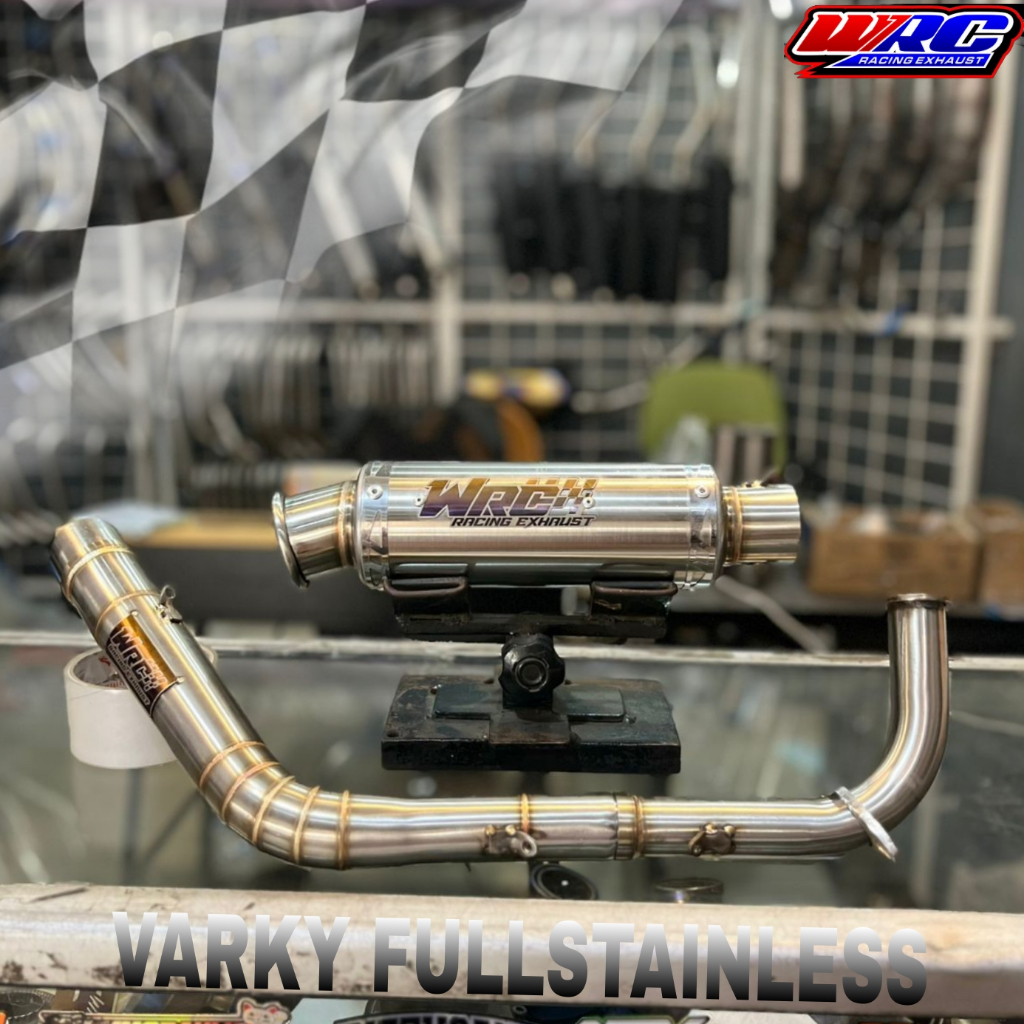 RACING VARKY FULLSTAINLES EXHAUST (WRCKNALPOTINDONESIA) | Shopee Malaysia