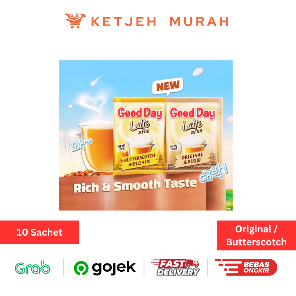 Original Good Day Latte Coffee / Butterscotch 1 pack contains 10 ...