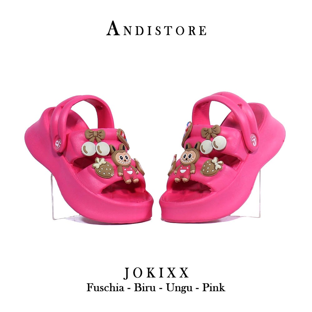 Jokox Girls' Slop Sandals with Labubu Bandua Slide Character, Rubber ...