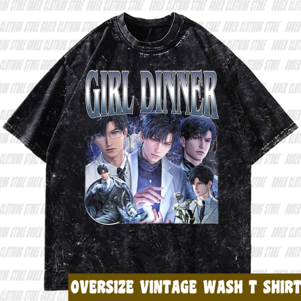 Oversized Love and deepspace Zayne GD t-shirt | Cotton 24s Built-Up ...