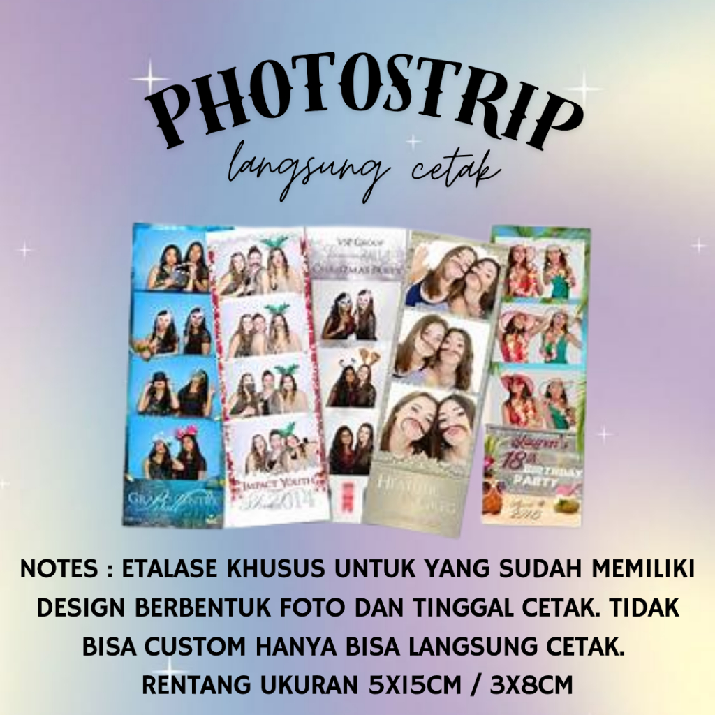 Print your own Design photostrips / print Glossy laminated photostrips | Shopee Malaysia