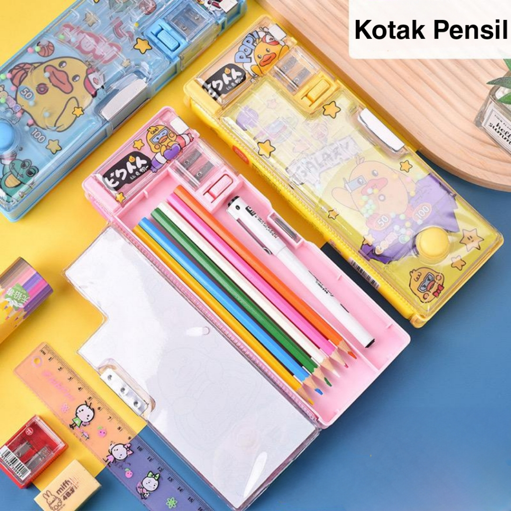 Character Magnetic Pencil Case + LED Study Lamp / School Pencil Case ...