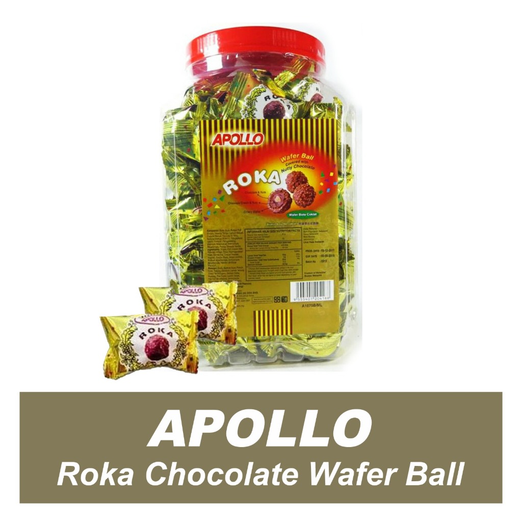 Roka Apollo Wafer Ball Chocolate Exp March 2026 HALAL | Shopee Malaysia