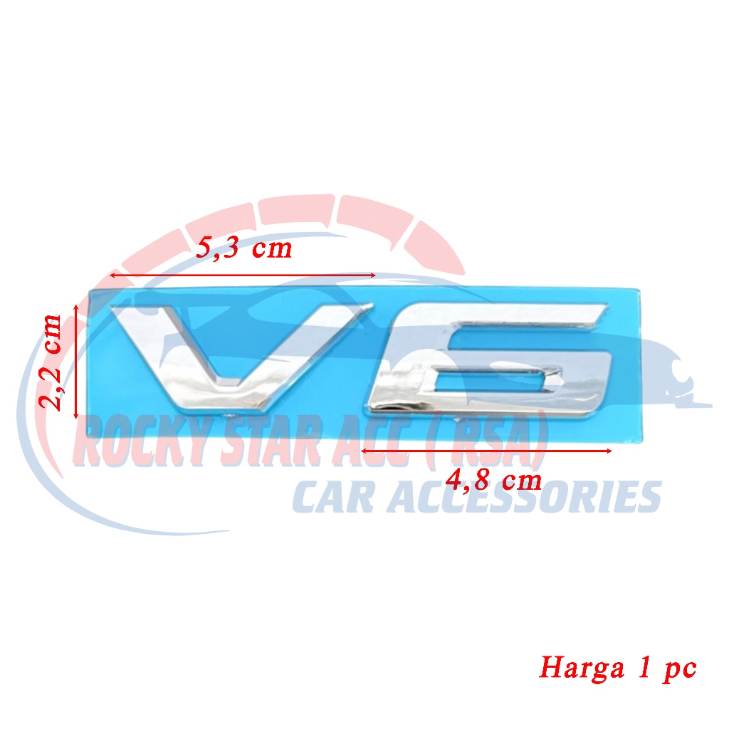 Alphard Logo V6 Chrome Car Trunk Emblem | Shopee Malaysia