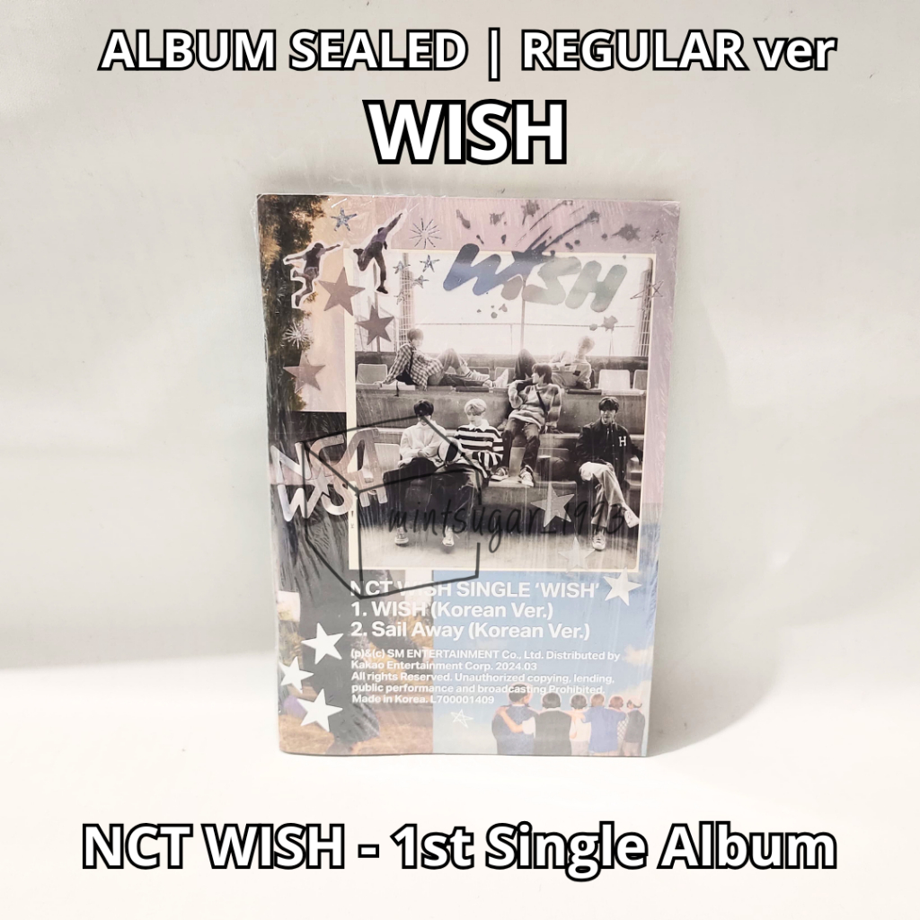 [ Ready SEALED NEW OFFICIAL ] NCT WISH - 1st Single Album [ WISH ] (Photobook ver | Regular ver ...