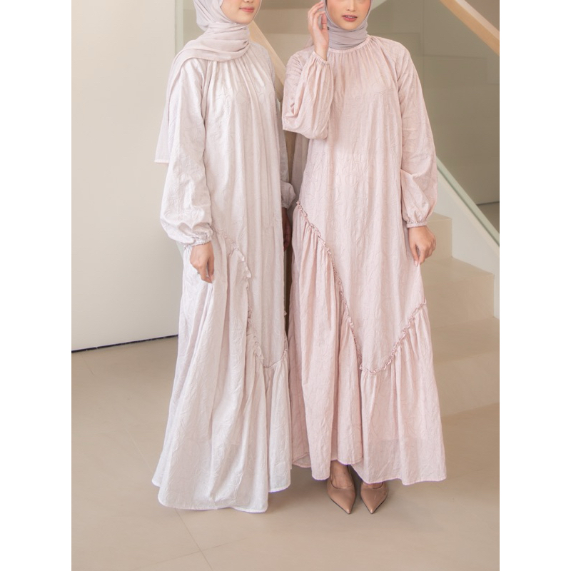 Fwdaily - Kiara Dress (Women's Ruffle Muslim Dress - Eid Al-Fitr ...