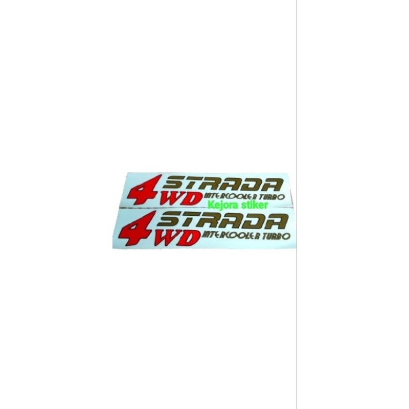 4wd STRADA INTERCOOLER TURBO car sticker | Shopee Malaysia