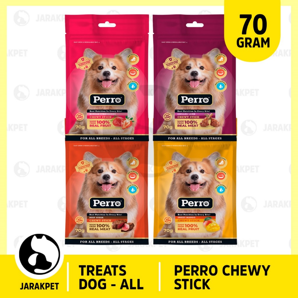 Perro Chewy stick 70gram - Perro Chewy stick 70gr - Perro dog treats ...