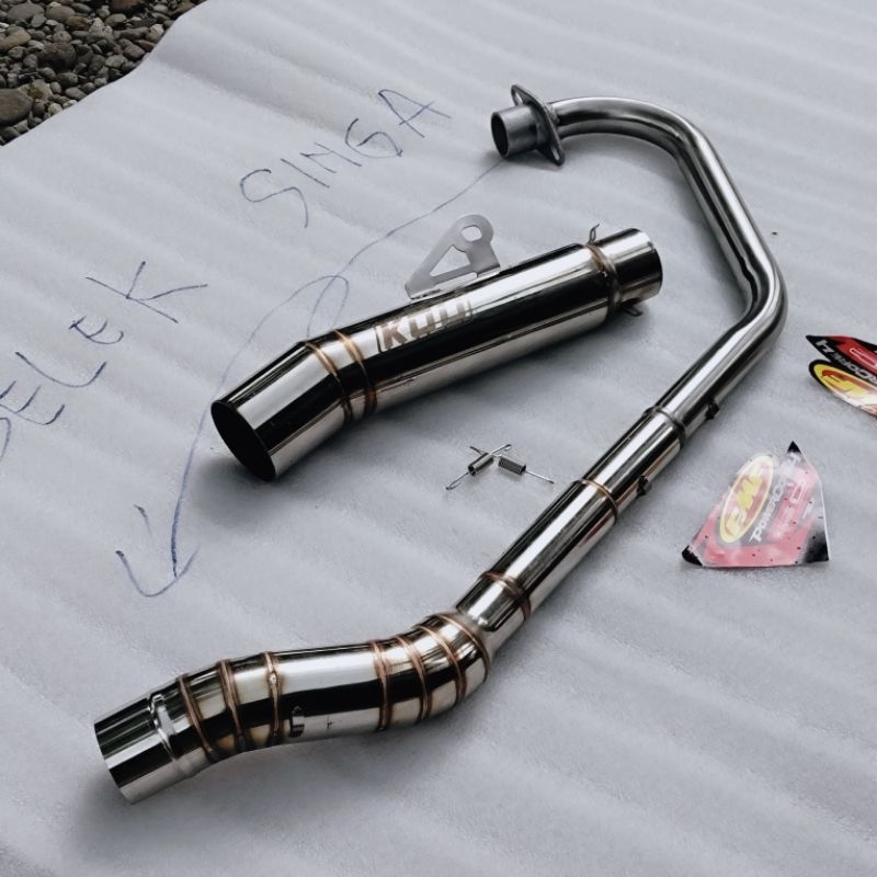 Kalbe kou mahachai Set open Spec daeng sai4 exhaust pipe for tmx 125 ...