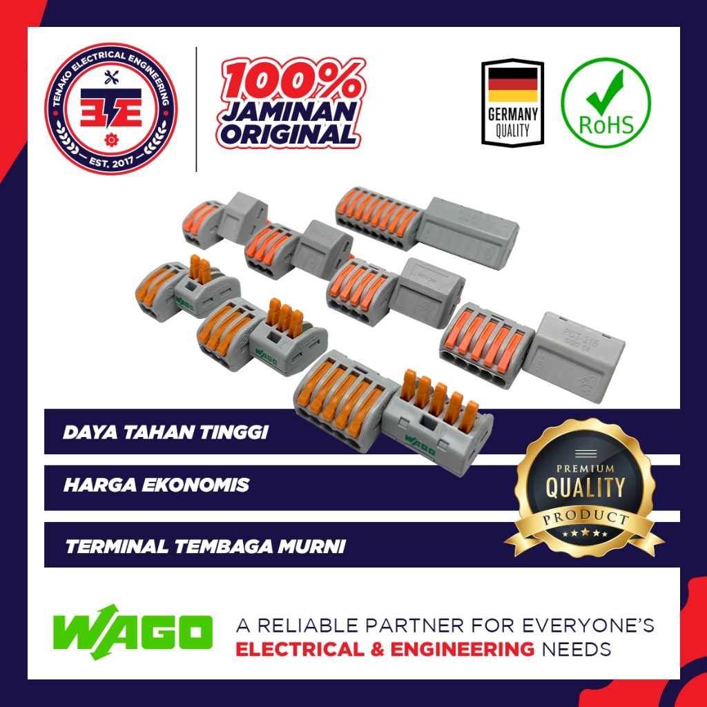 Wago Cable Connector PCT 212 213 214 215 218 Socket Connector Cable ...