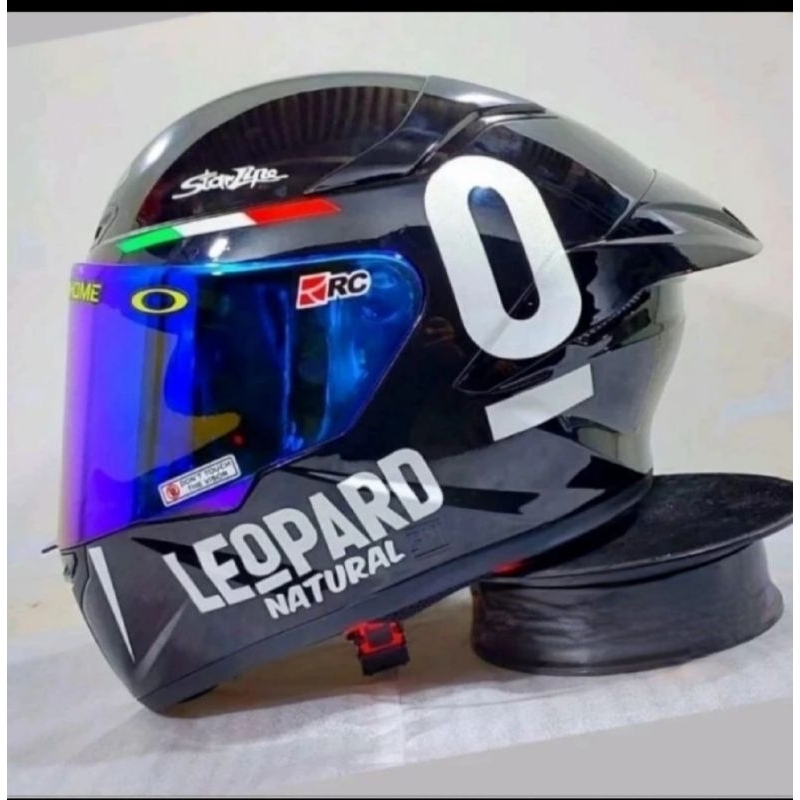 TTC Mla Leopard Microlock SNI Full Face Helmet | Shopee Malaysia