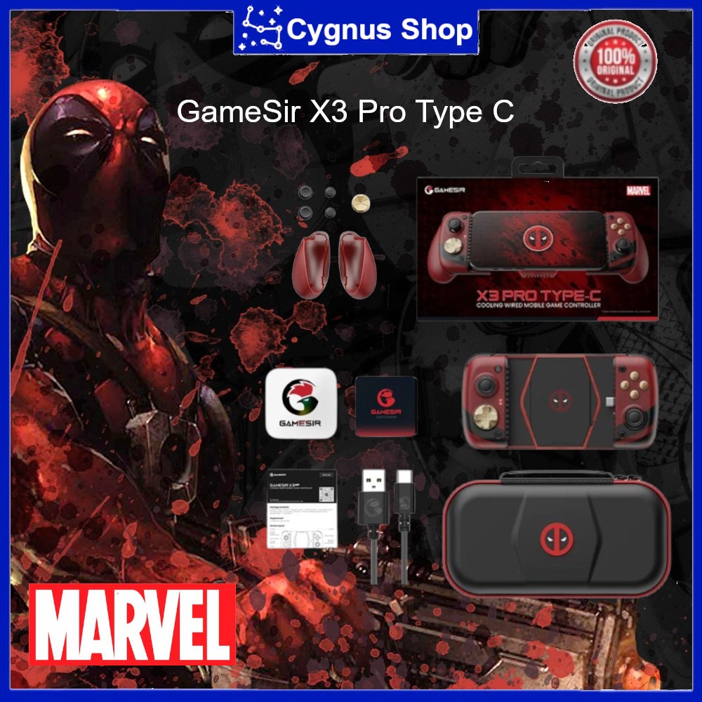GameSir X3 Pro Type C Gamepad Mobile Gaming Controller Marvel Edition ...