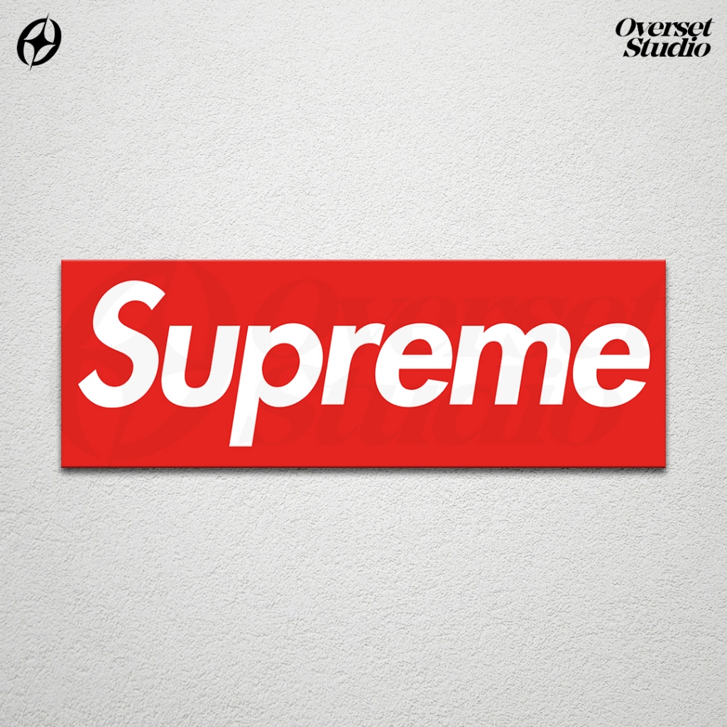 LOKAL Supreme Sticker / Supreme Hypebeast Logo Brand Sticker / Glossy ...