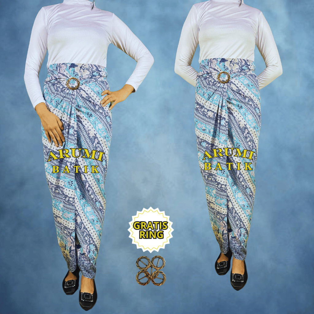 Arumi batik wrap skirt batik songket modern graduation bottom instant ...