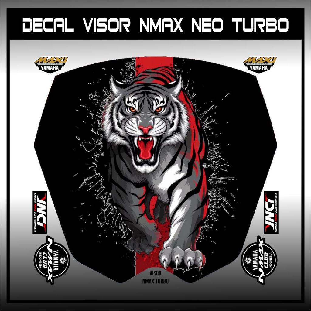 Nmax Neo / Nmax Turbo Visor Sticker / Nmax Turbo Visor Decal Sticker ...