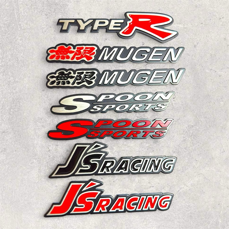 3d Emblem Logo JDM Honda Mugen Spoon Type R Js Racing Metal Alloy ...