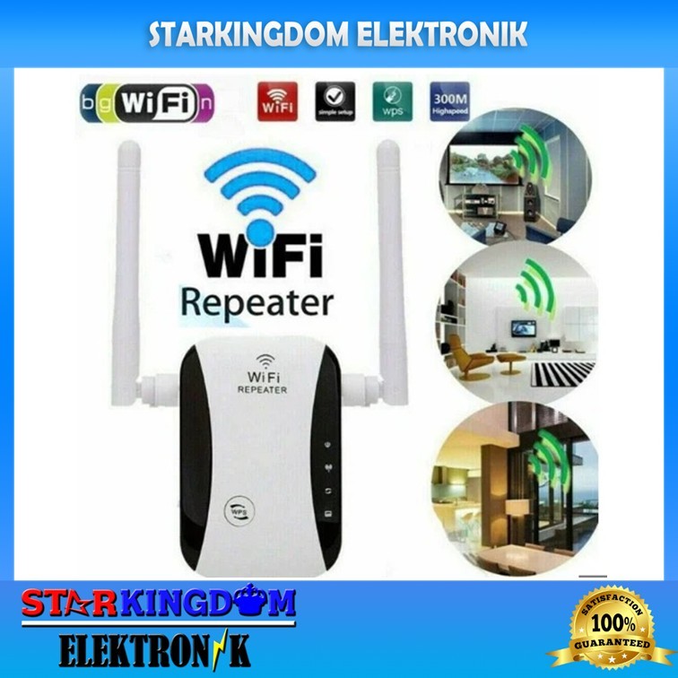 300Mbps Wireless Repeater Router 2.4Ghz Wifi Range Extender Extends ...