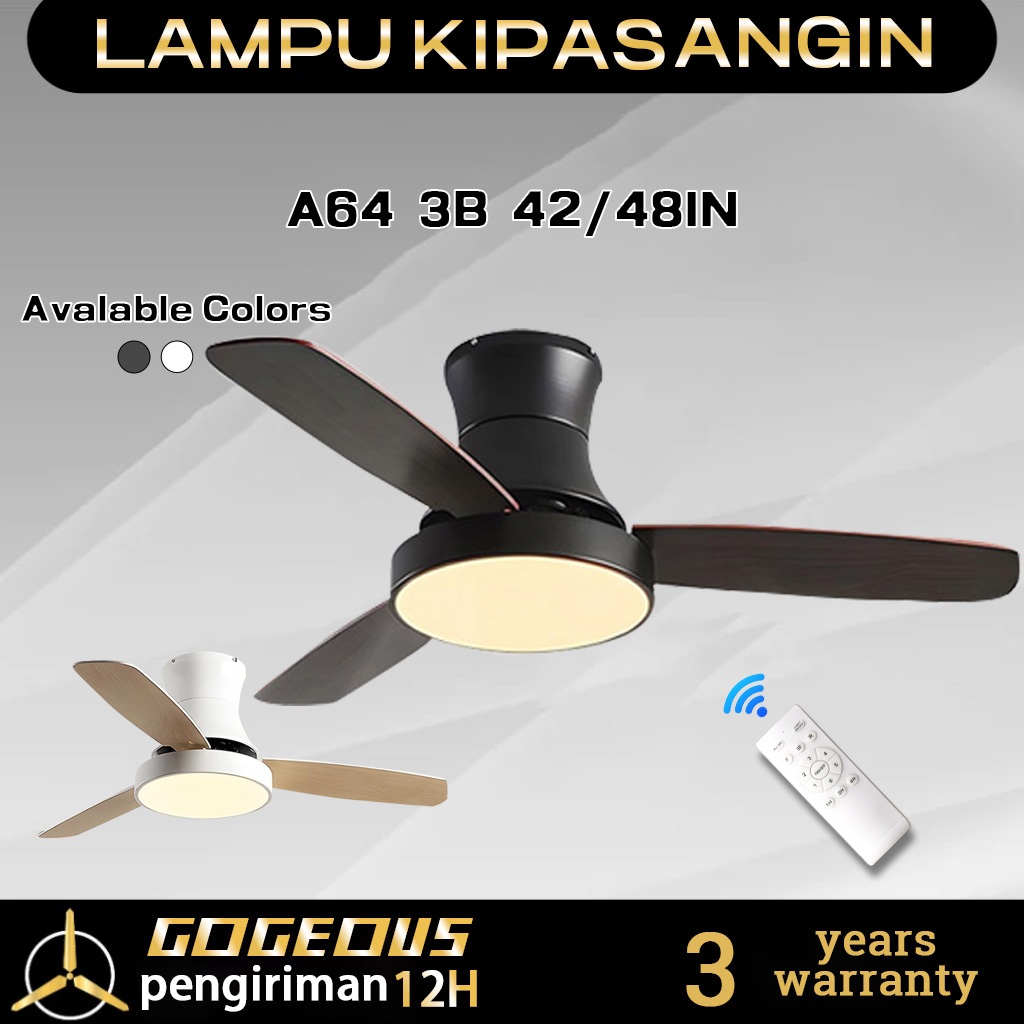 KAYU Living room ceiling fan light 2in1 decorative hanging lamp fan 3 ...