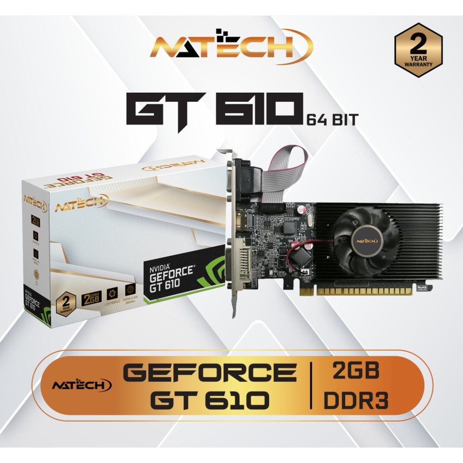 Vga NVIDIA NATECH GT 610 2GB DDR3 | Shopee Malaysia