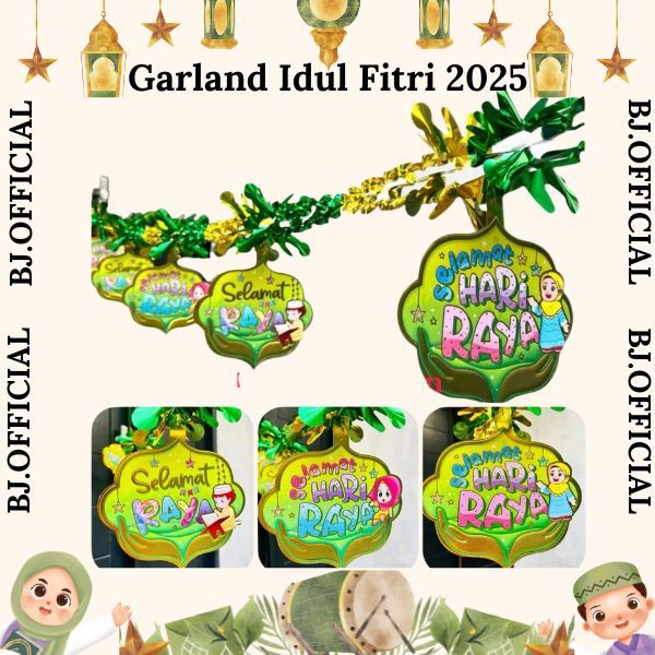 Ready Eid Al-Fitr Pull Garland 2025 / Latest Slinger Ramadan Eid ...
