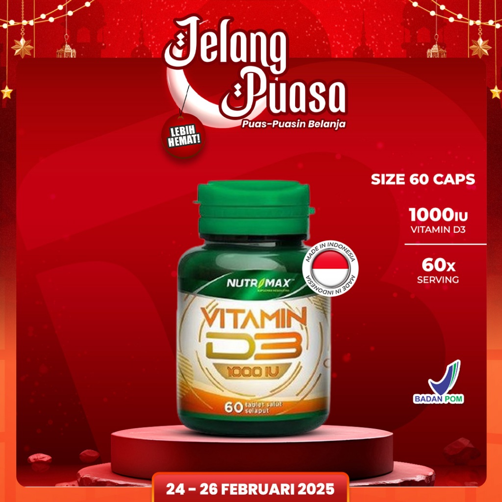 Nutrimax Vitamin D3 1000IU 60 Tablets | Shopee Malaysia