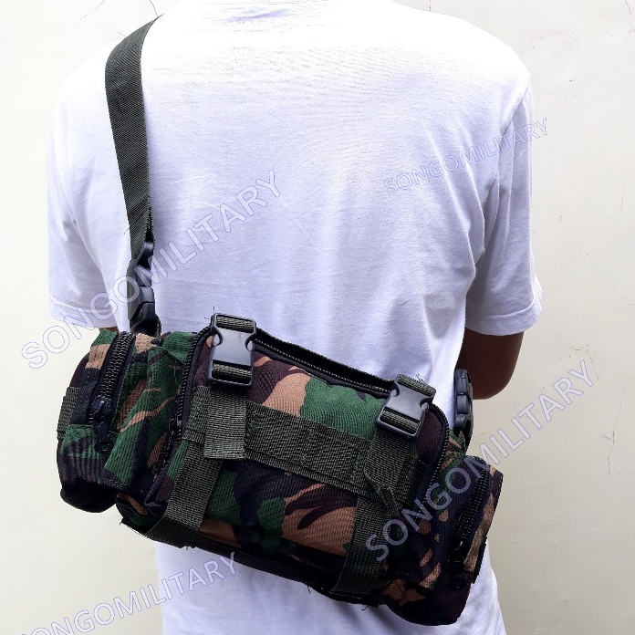 Sm TNI Army Striped Sling Bag / TNI Malvinas Striped Side Bag ...