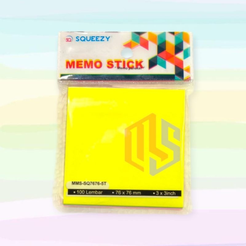 Sticky Notes/Post it/Memo Paper/Stick Memo MMS-SQ76-5T | Shopee Malaysia