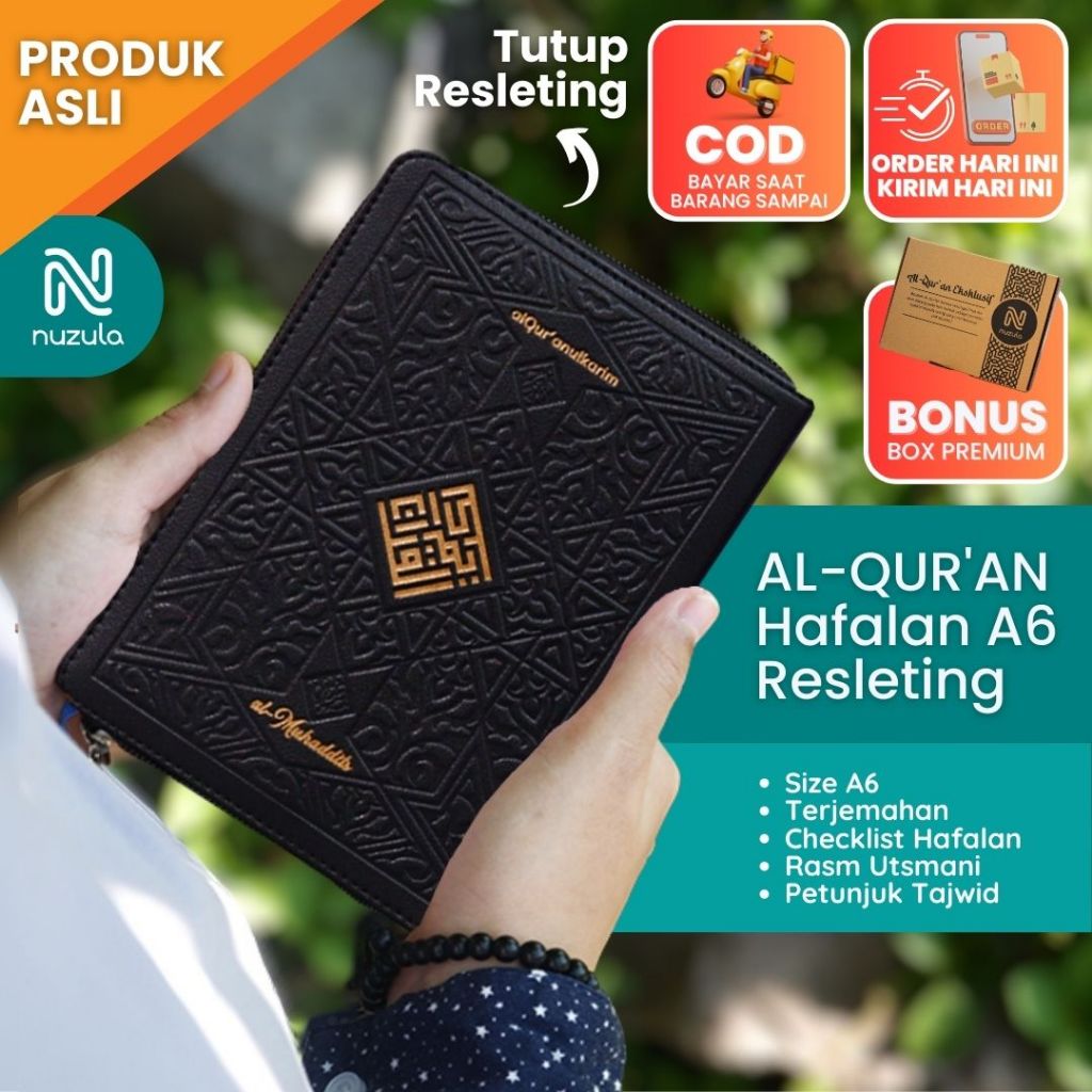 Al-Qur'an Translation A6 Zipper Al Muhaddits - Color Tajweed Mushaf ...