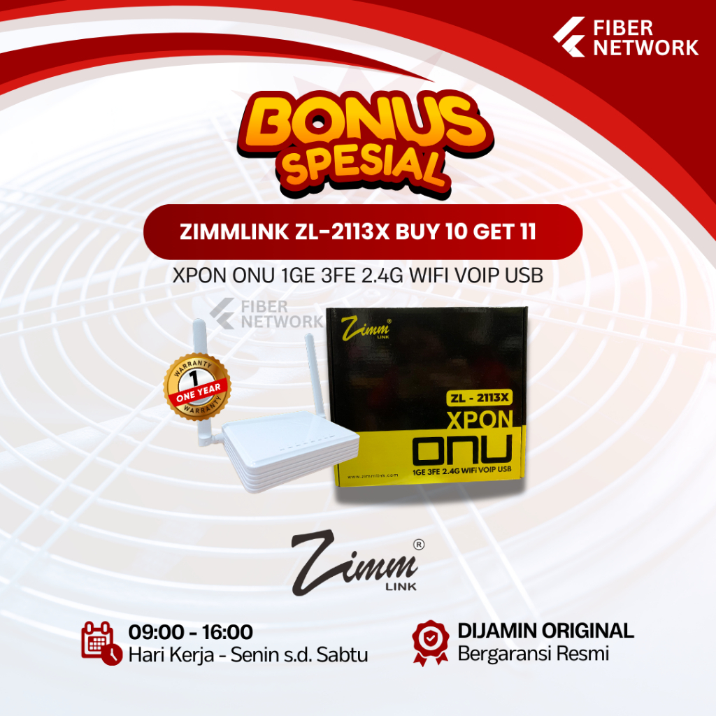 Zigmmlink XPON ONU ZL-2113X Support EPON & GPON ONT 1GE 3FE 2-4G Wifi VOIP USB (BUY 10 GET 1 ...
