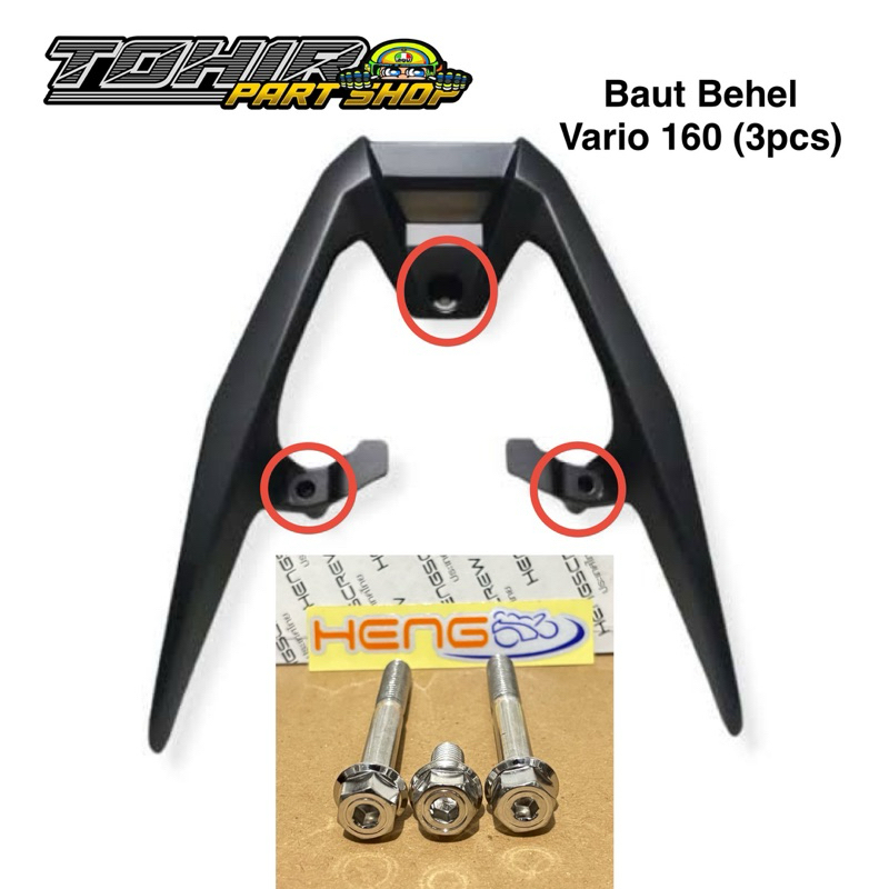Vario 160 Click 160 Stirrup Bolts, Stainles Heng (3pcs) | Shopee Malaysia