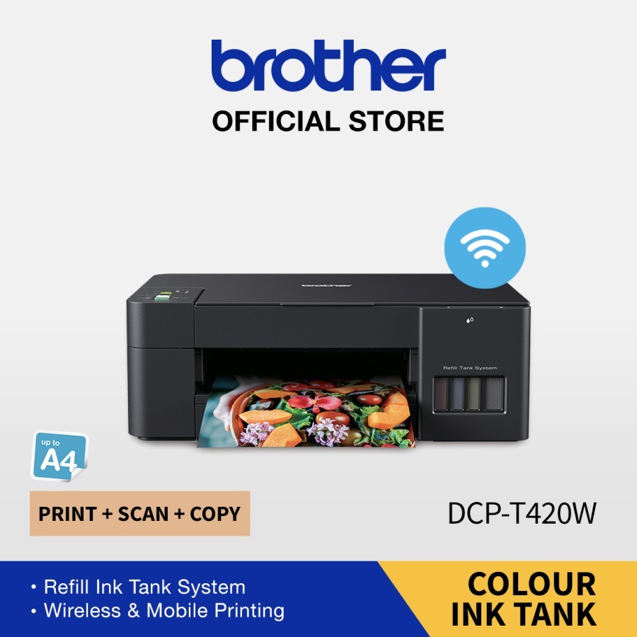 Brother Printer Ink Tank DCP-T420W Print Scan & Copy DCPT420W DCP T420 ...