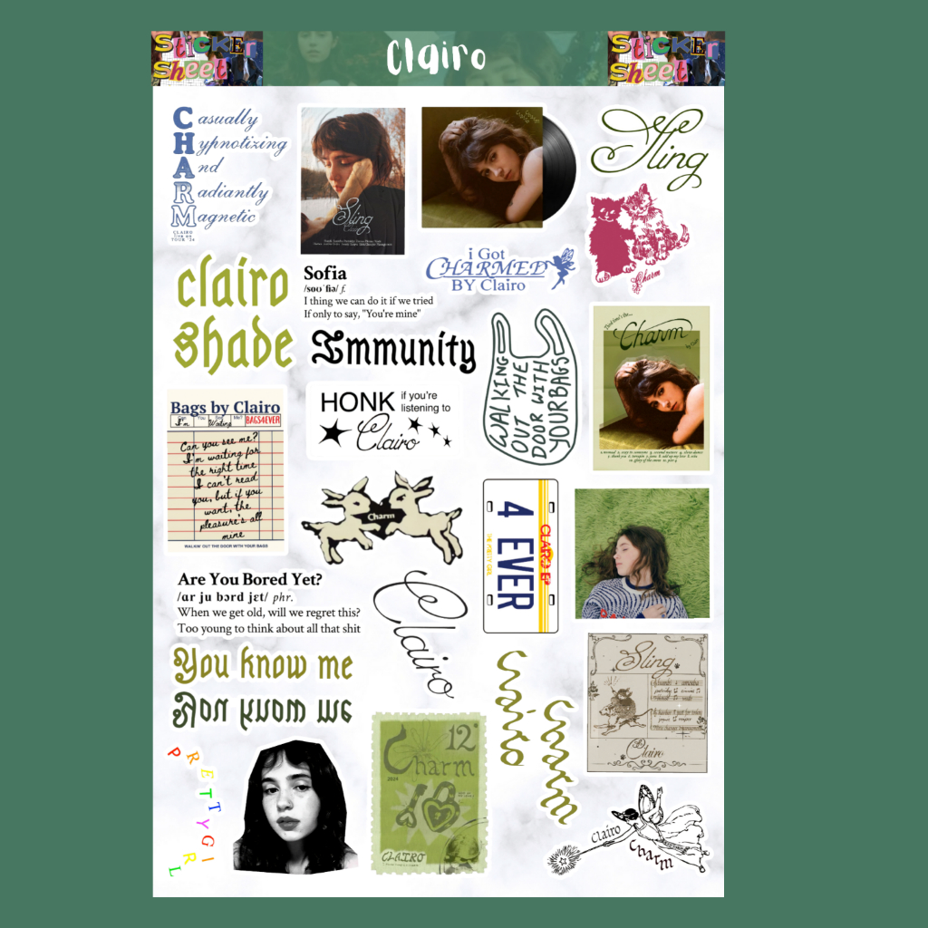 Clairo Sticker Sheet | Shopee Malaysia