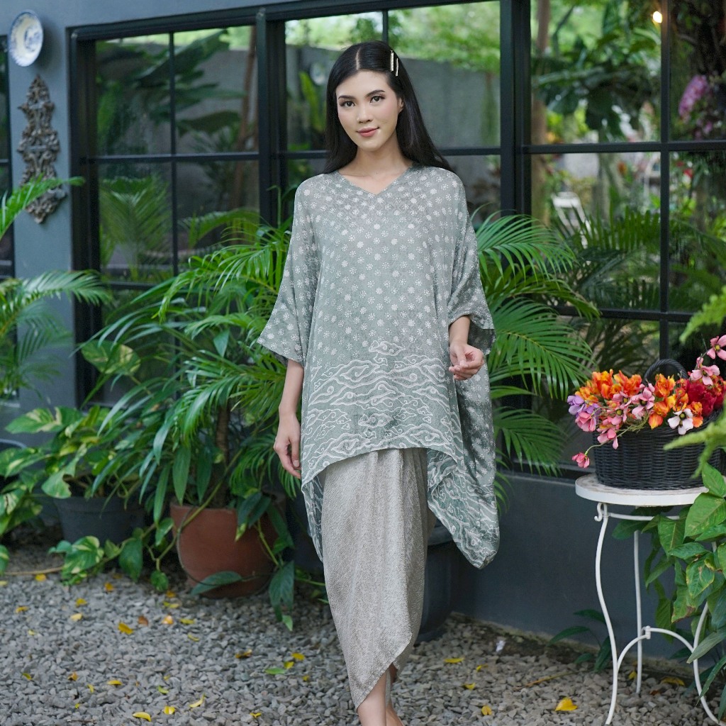 Batik TRUSMI Eid Suit Lowo Blouse and Wrapped Skirt for Women Batik ...