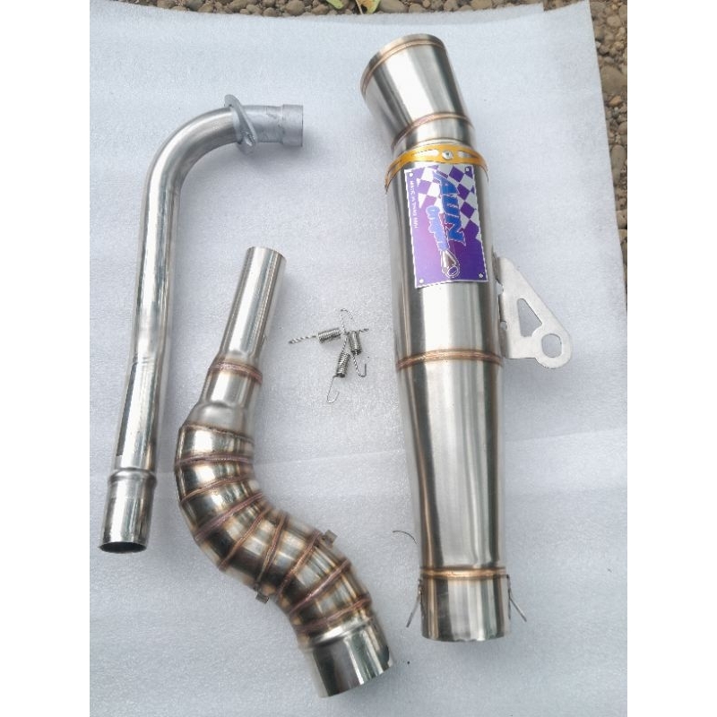 Aun Pipe canister contour open specs exhaust Pipe for Wave 125 Xrm 110/ ...