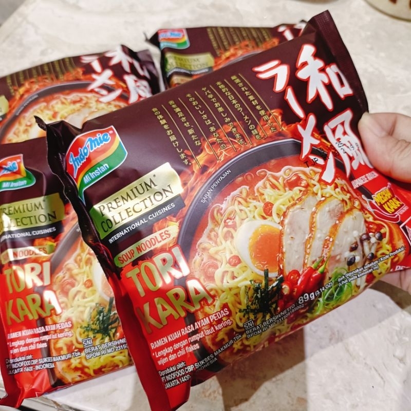Indomie Tori Kara Ramen Spicy Chicken Flavor Soup Premium Collection ...