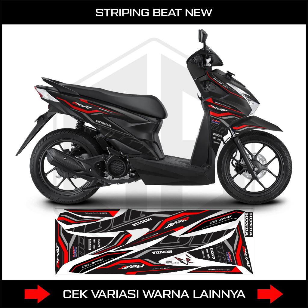 New BEAT STRIPING/DECAL STICKERS HONDA NEW BEAT ESP | Shopee Malaysia