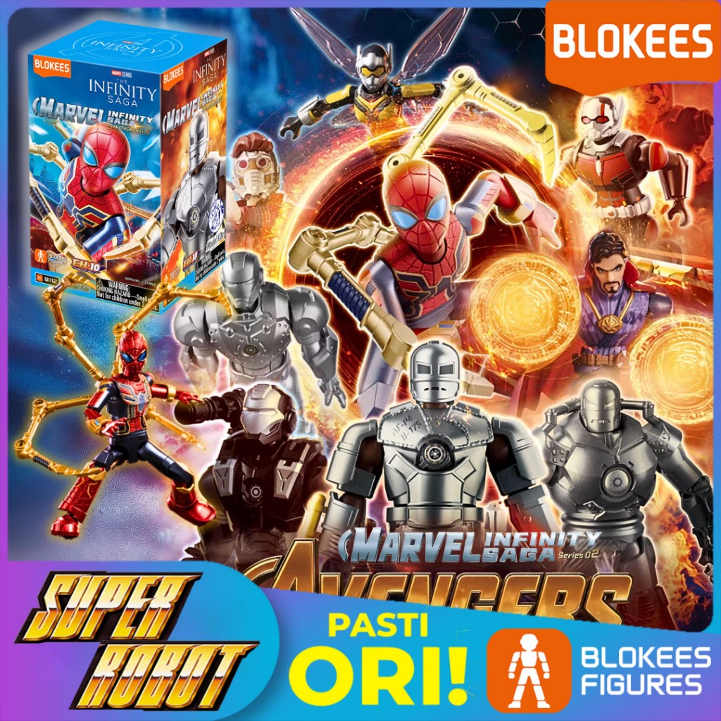Blokees Figure Blind Box Marvel Avengers Infinity Saga Super Hero ...
