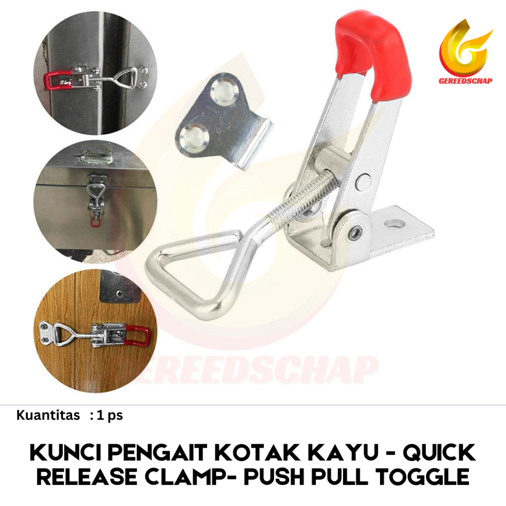 KAYU Wooden BOX KEY QUICK RELEASE CLAMP PUSH PULL TOGGLE LOCK | Shopee Malaysia