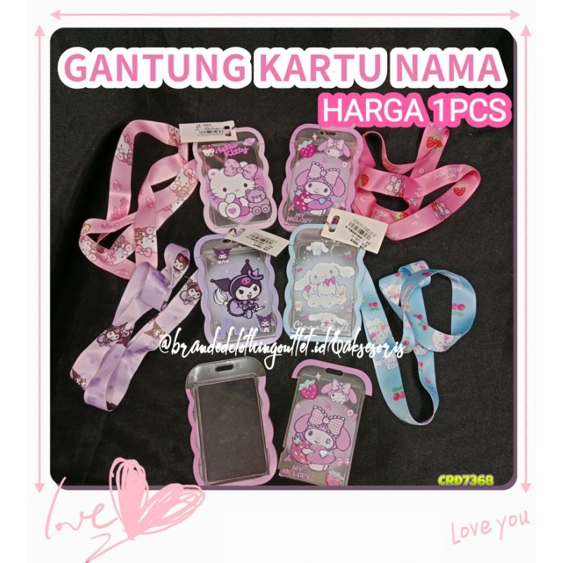 GANTUNGAN Name CARD HANGER / STUDENT ID CARD CASING / FLAP CARD ...