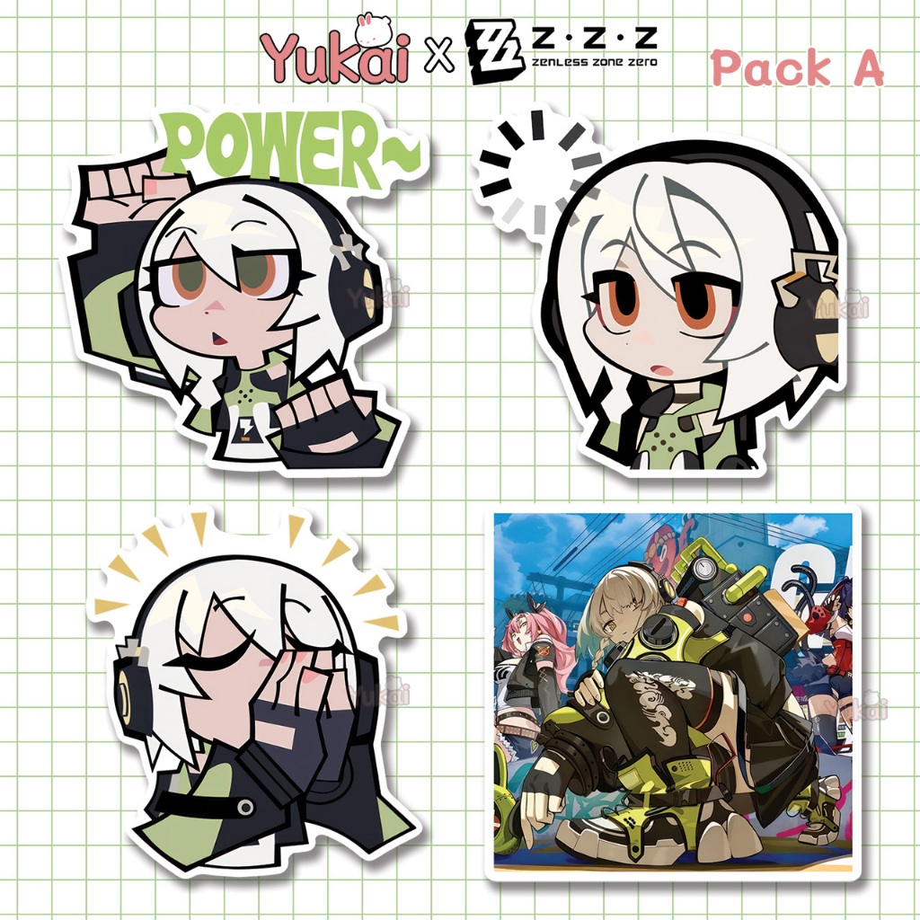 Anby Zenless Zone Zero (ZZ) Premium Stickers - Waterproof Anime Sticker ...