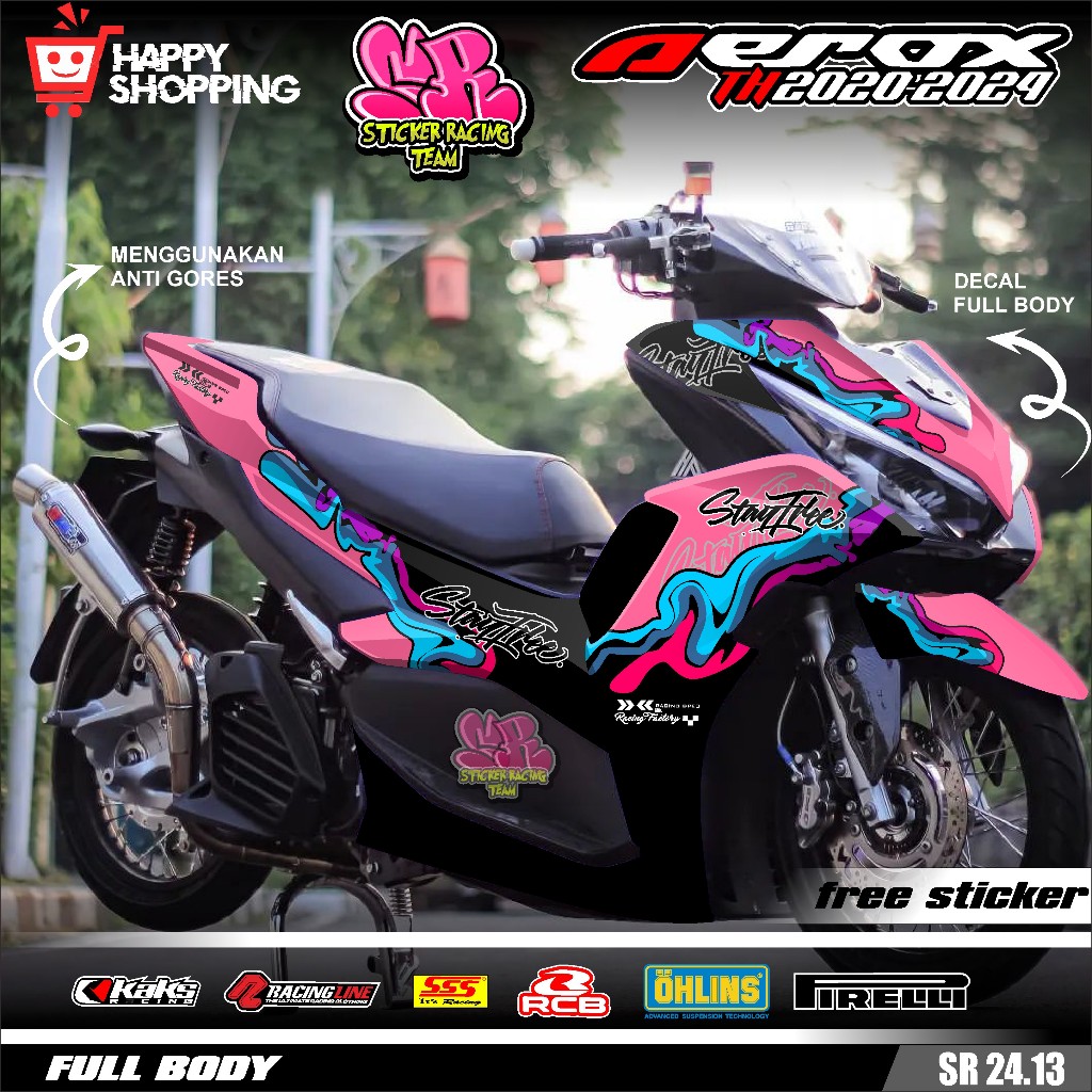 Full Body Decal Sticker Yamaha Aerox 155 New Connected 2020 2021 2022 ...